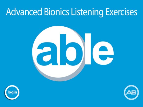 ABle – auditory rehabilitation app for iPad | cochlear implant HELP